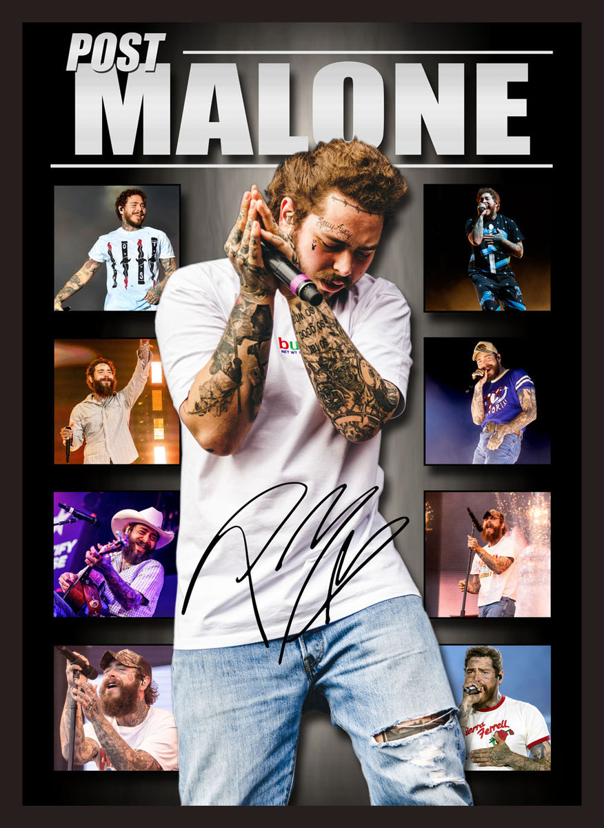 Post Malone Framed Lithograph Memorabilia – Wicked Memorabilia Store