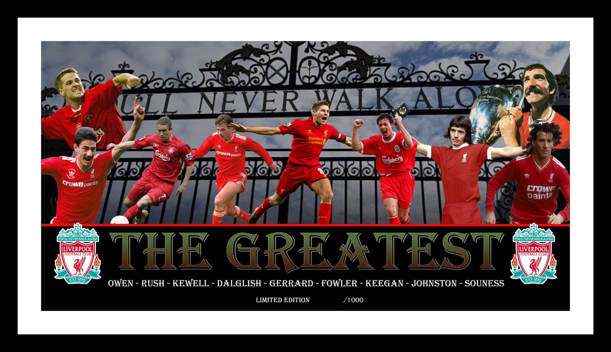 The Greatest LIVERPOOL FC Framed Limited Edition – Wicked Memorabilia Store