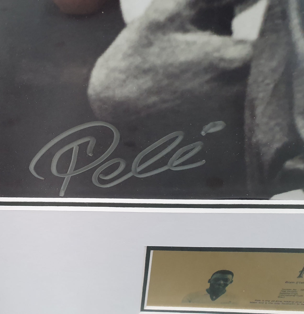 Pele & Ali 11x14 inch Framed Tribute Signed by Pele PSA DNA – Wicked ...